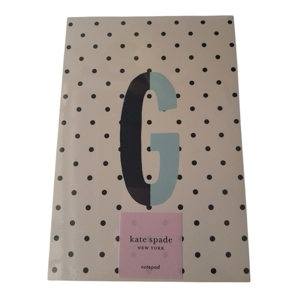 kate spade | Office | Kate Spade New York Polkadot Initial Notepad G 0 ...